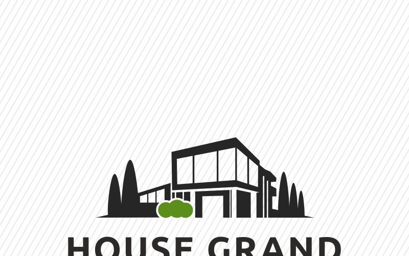 Plantilla de logotipo de casa moderna - TemplateMonster
