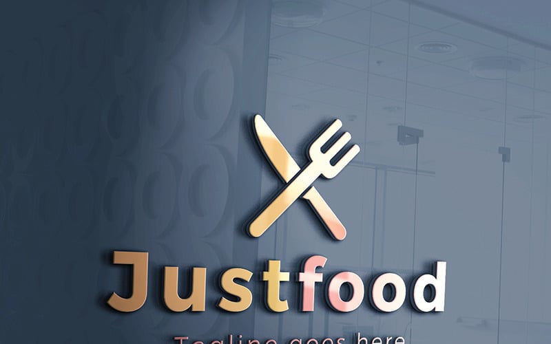 Justfood Logo Template #79458 - TemplateMonster