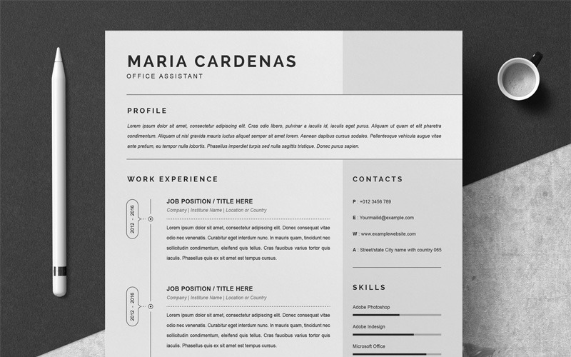 Maria Resume Template #79440 - TemplateMonster