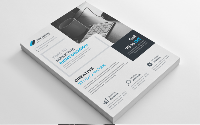 Right Flyer - Corporate Identity Template - TemplateMonster