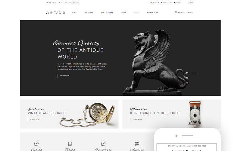 Antique Website Templates - 75 Best Old-Styled Web Themes