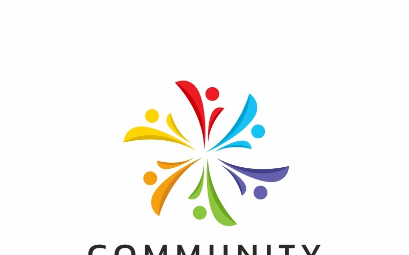 Connected People Logo Template #80276 - TemplateMonster