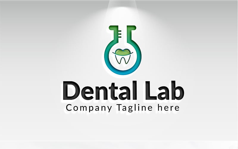 Modèle de logo de laboratoire dentaire - TemplateMonster