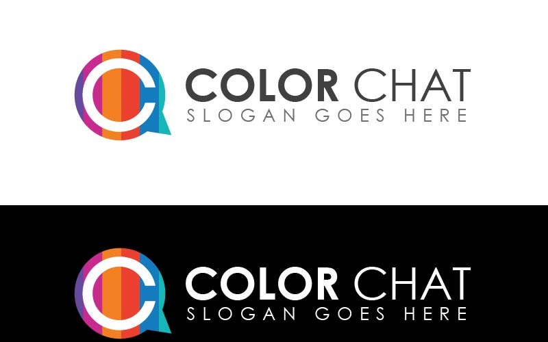 Color Chat Logo Template #80515 - TemplateMonster
