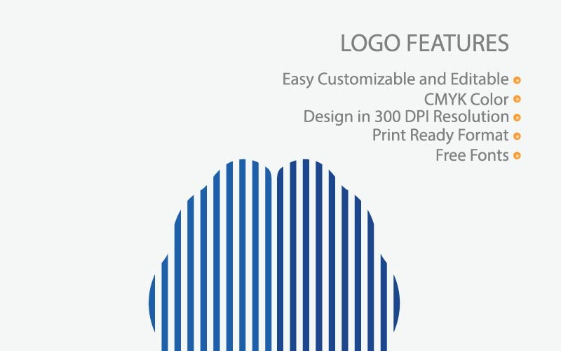 Line Art Brain Logo Template #80636 - TemplateMonster