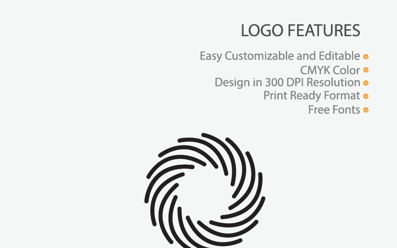 Black Color Circle Logo Template #80715 - TemplateMonster