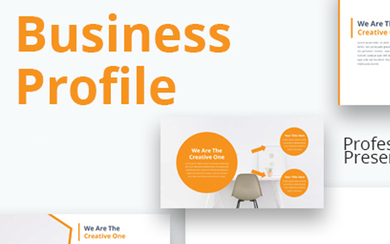 Business Profile PowerPoint template - TemplateMonster