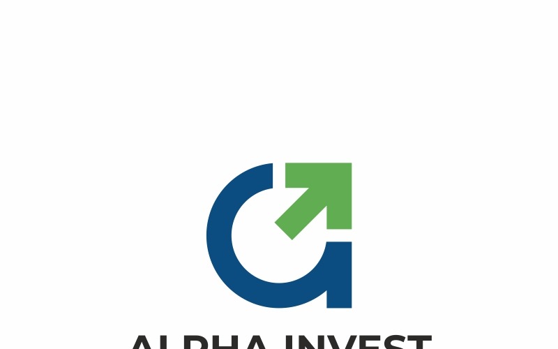 Plantilla de logotipo Alpha Invest #81074 - TemplateMonster