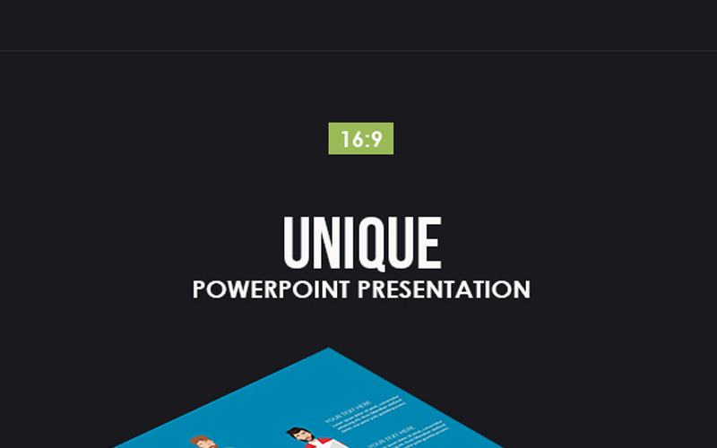Unique Infographic PowerPoint template - TemplateMonster