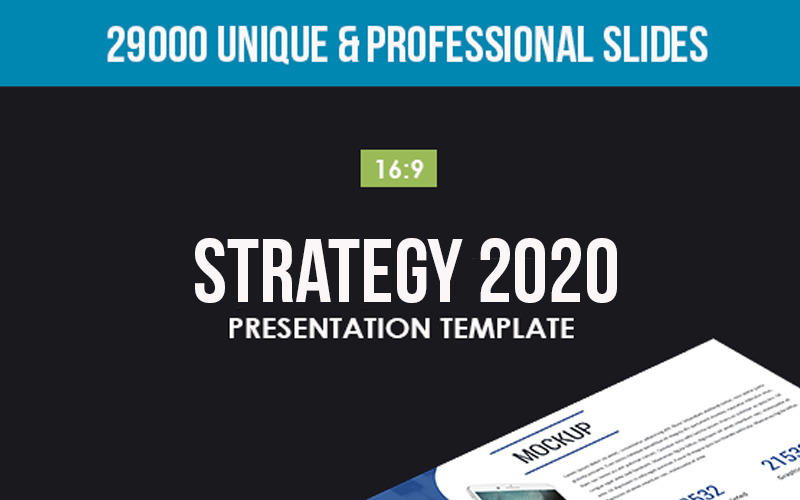Strategy 2020 PowerPoint template #81229 - TemplateMonster