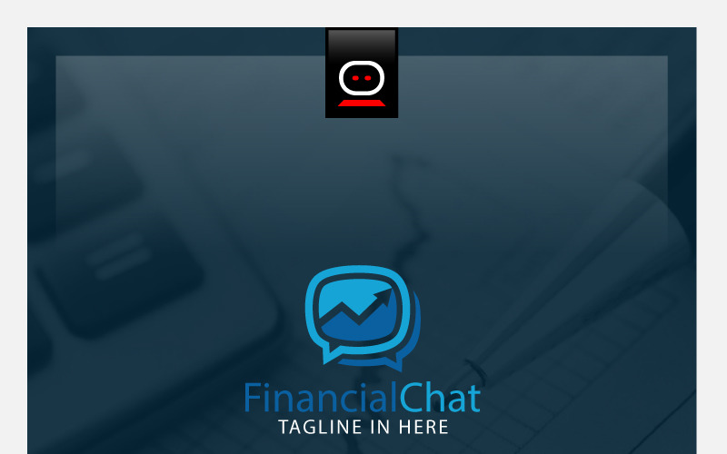 Financial Chat Logo Template #81390 - TemplateMonster