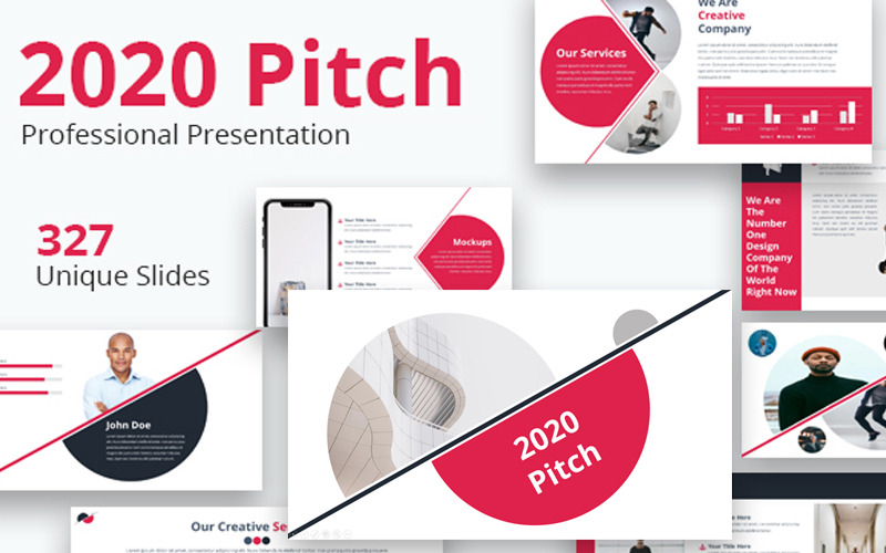 2020 Pitch - Modello PowerPoint multiuso - TemplateMonster