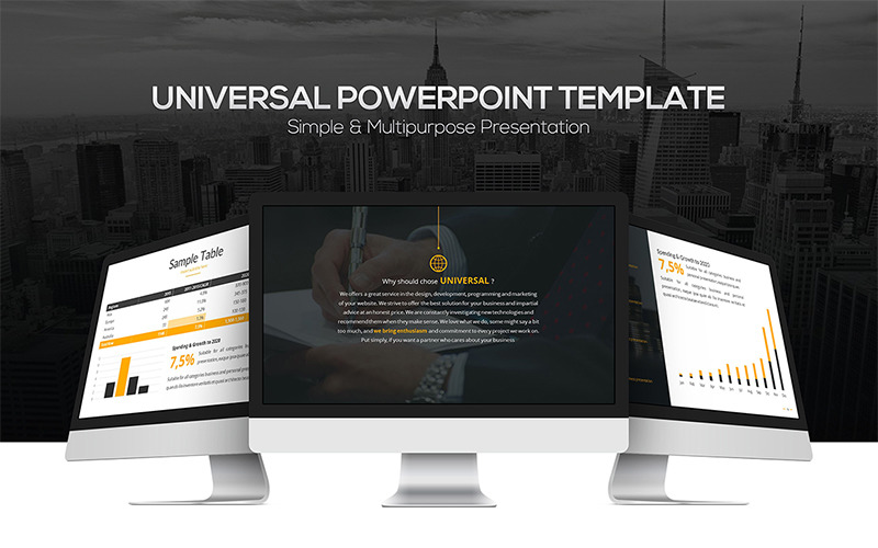 Universal PowerPoint template #81866 - TemplateMonster
