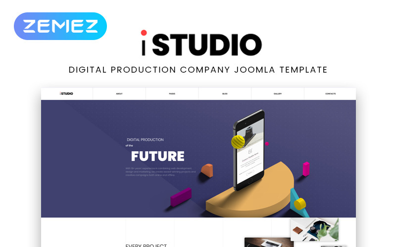 iStudio - Web Development Creative Joomla Template #82594