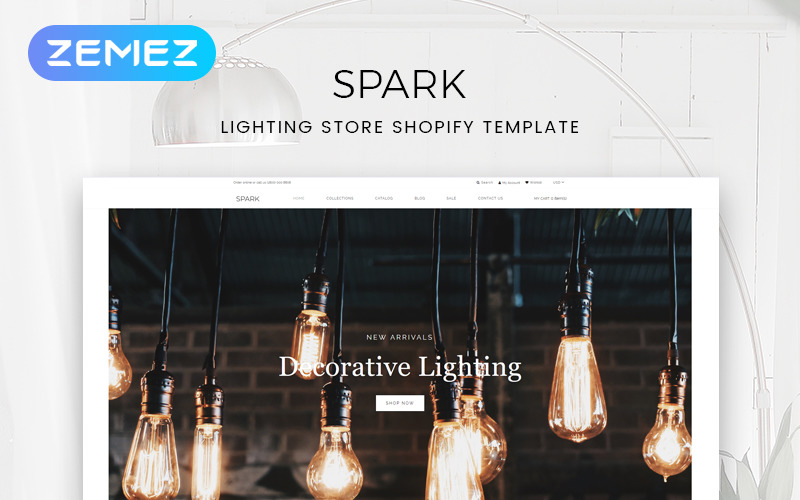 Lighting & Electricity Responsive Shopify Theme