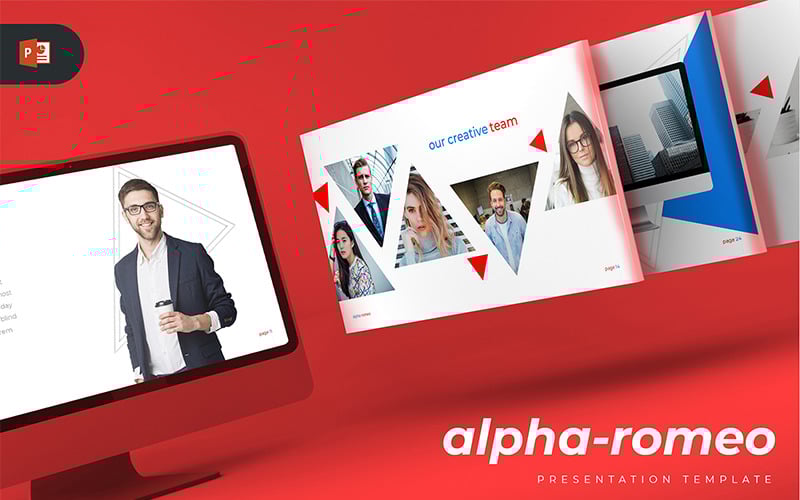 Alpha-Romeo - PowerPoint template #82774 - TemplateMonster