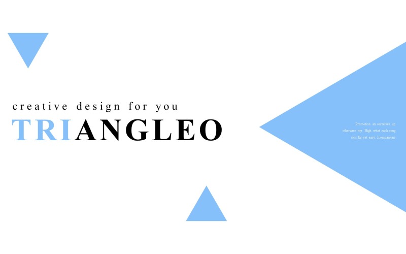 Modello di triangolo PowerPoint #82892 - TemplateMonster