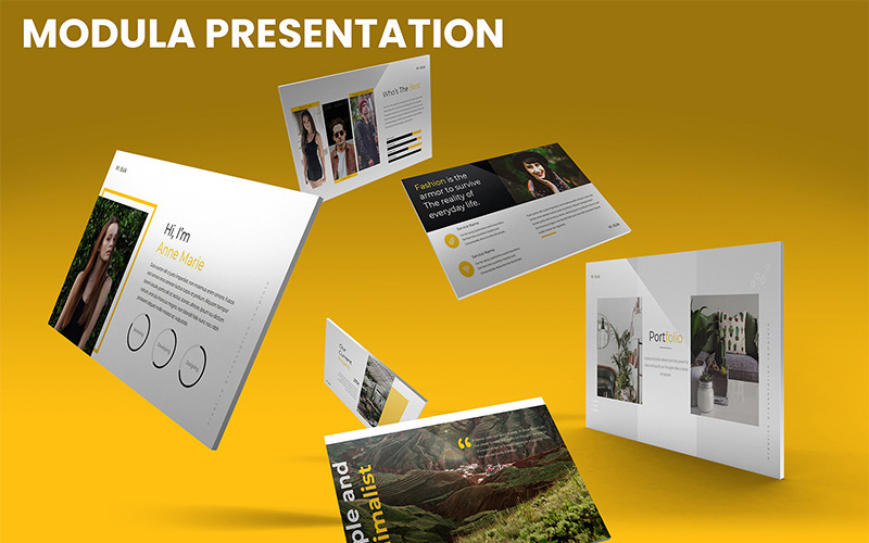Modül PowerPoint şablonu #82901 - TemplateMonster