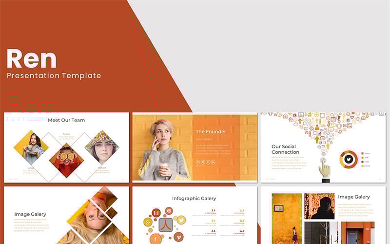 Ren PowerPoint template #83075 - TemplateMonster
