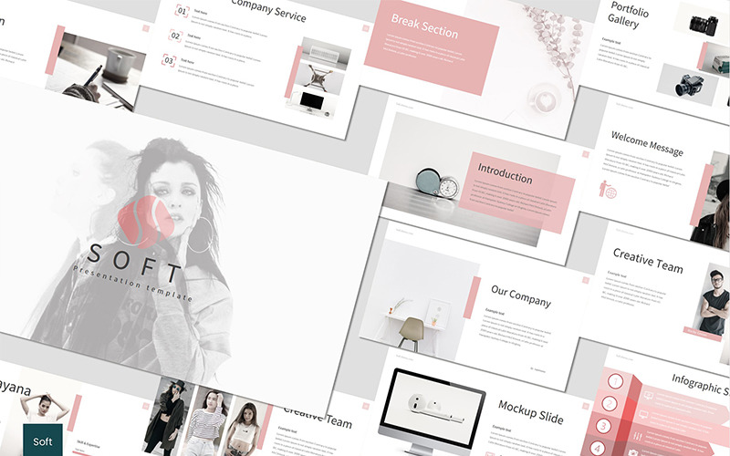 Soft PowerPoint template #83171 - TemplateMonster