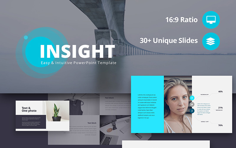 Modèle PowerPoint Insight facile et intuitif