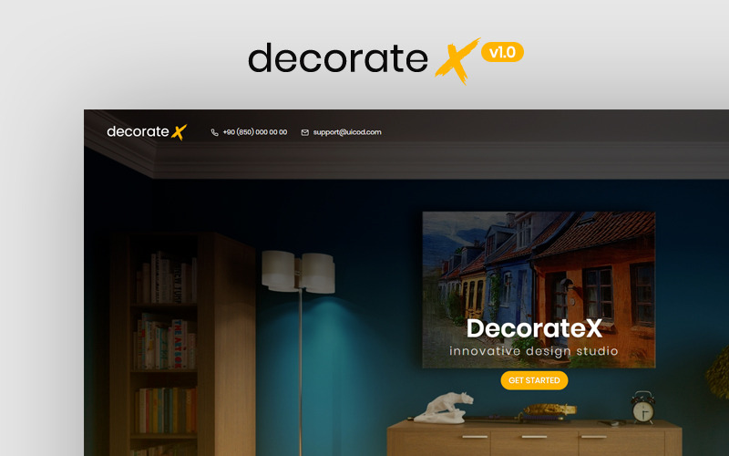 DecorateX - Plantilla HTML5 para sitio web de muebles y decoración