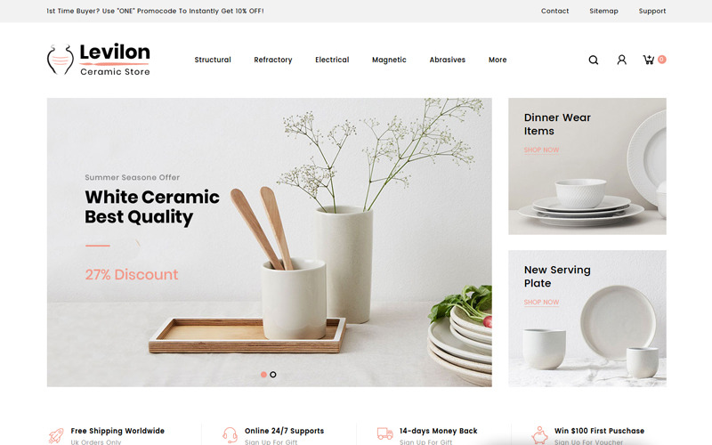 PrestaShop шаблон #74334 на тему зоомагазин от TemplateMonster