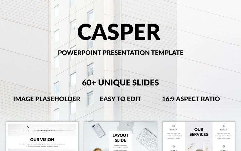 Casper PowerPoint-Vorlage #84313 - TemplateMonster