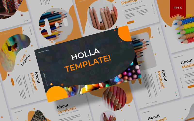 Hallo | PowerPoint-Vorlage #84353 - TemplateMonster