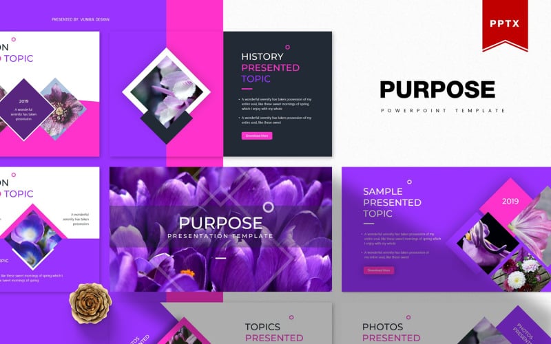 Purpose | PowerPoint template #84328 - TemplateMonster