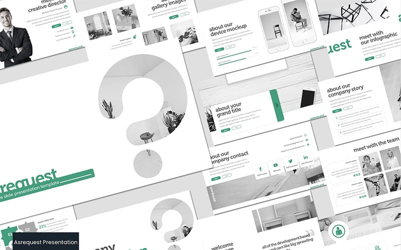 Asrequest Powerpoint Template 84955 Templatemonster