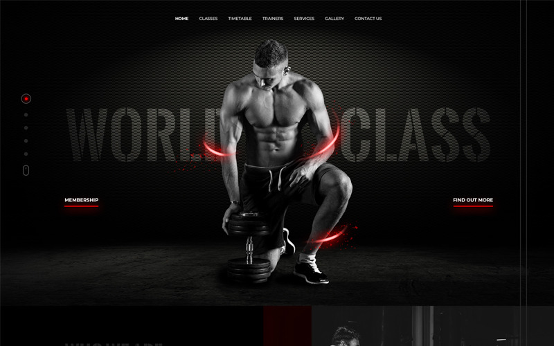 Modèle PSD de gym, sport et fitness #85240 - TemplateMonster