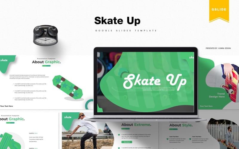 Skate Up | Google Slides #85452 - TemplateMonster