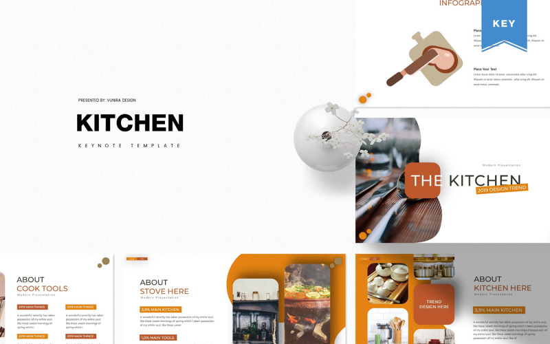 The Kitchen - Plantilla de Keynote #85485 - TemplateMonster
