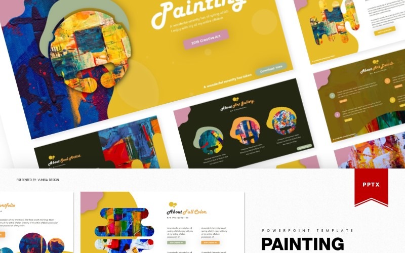 Painting | PowerPoint Template #85528