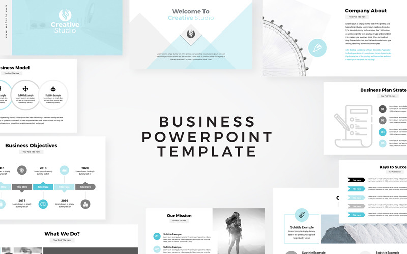 Creative Studio Presentation PowerPoint template