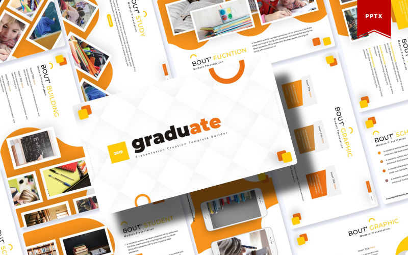 Graduate | PowerPoint template #85814 - TemplateMonster