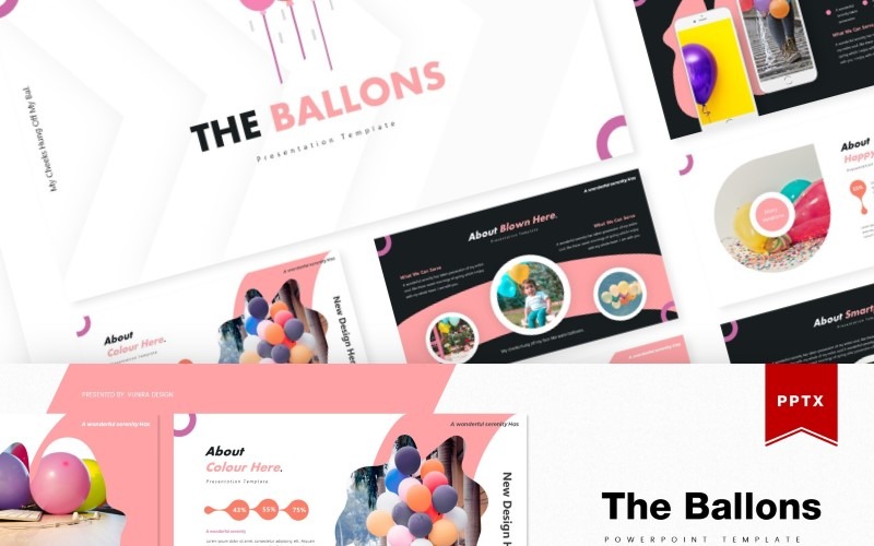 The Ballons | PowerPoint Template #85869