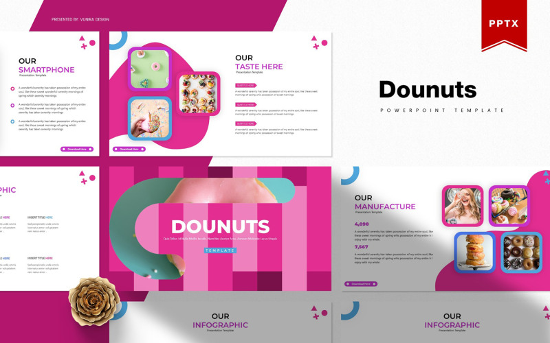 Donuts | PowerPoint-Vorlage #85993 - TemplateMonster