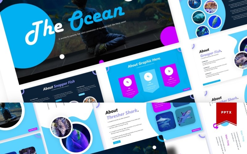 The Ocean | PowerPoint Template #85990
