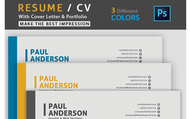 Paul Anderson Resume Template #86054 - TemplateMonster