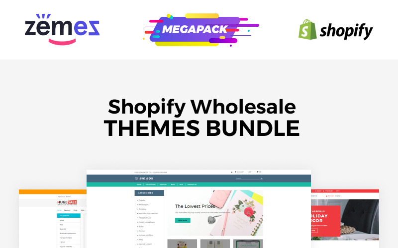 Wholesale Store Bundle Shopify Theme - TemplateMonster