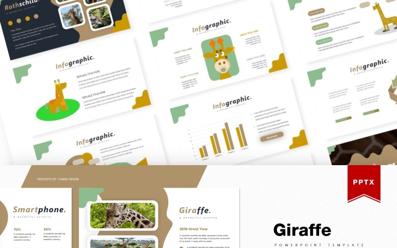 Giraffe | PowerPoint Template #87131