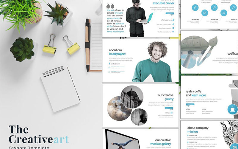 Creative I Minimal - Keynote template - TemplateMonster