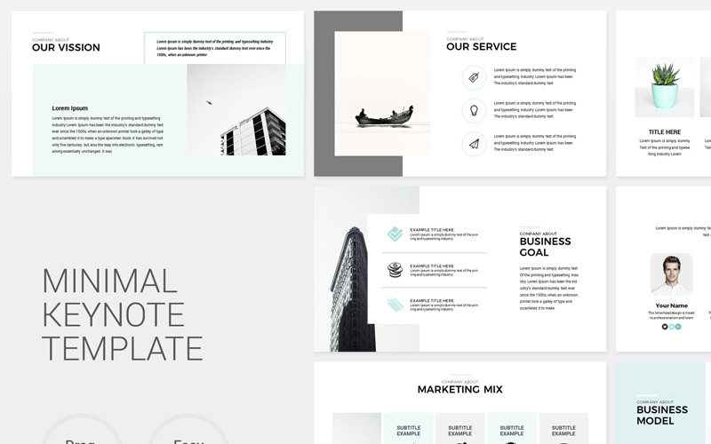 Creative Minimal - Keynote template #78905 - TemplateMonster