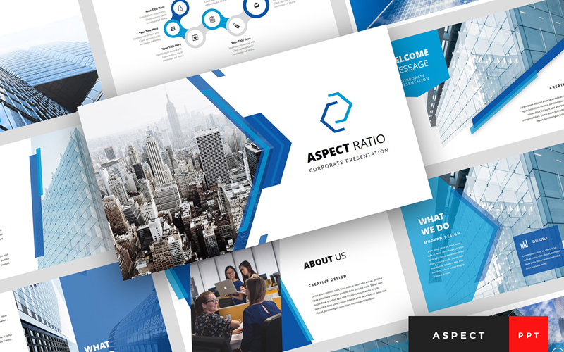 Aspecto - Plantilla de PowerPoint para presentación corporativa