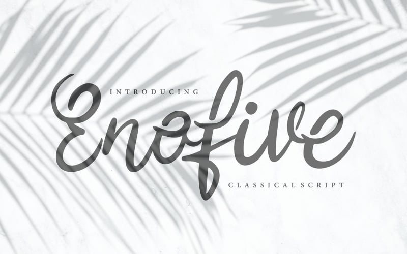 Enofive | Classical Cursive Font #88306 - TemplateMonster