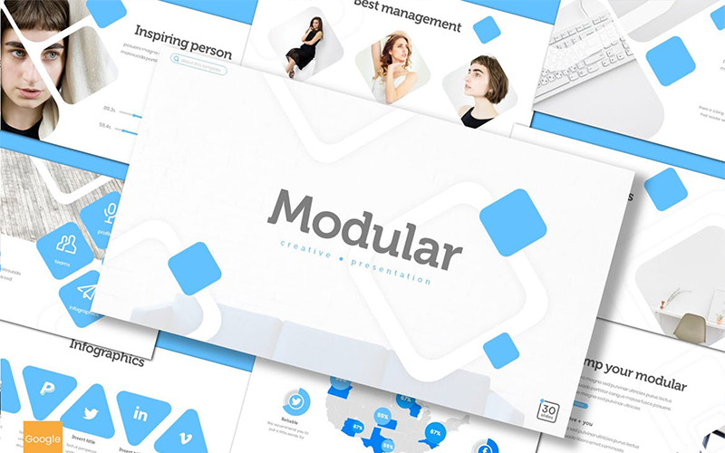 Modular Google Slides #89154 - TemplateMonster