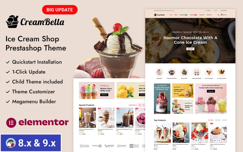 Ice Cream Website Templates - 64 Best Ice Cream Shop Web Themes