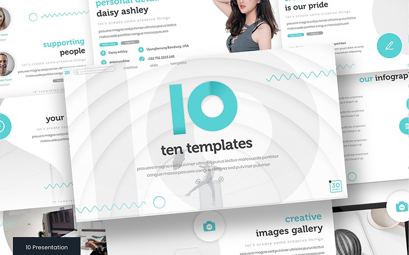 Dieci modelli di PowerPoint #89962 - TemplateMonster